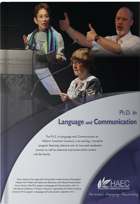 PhD in Language and Communication - Hellenic American College